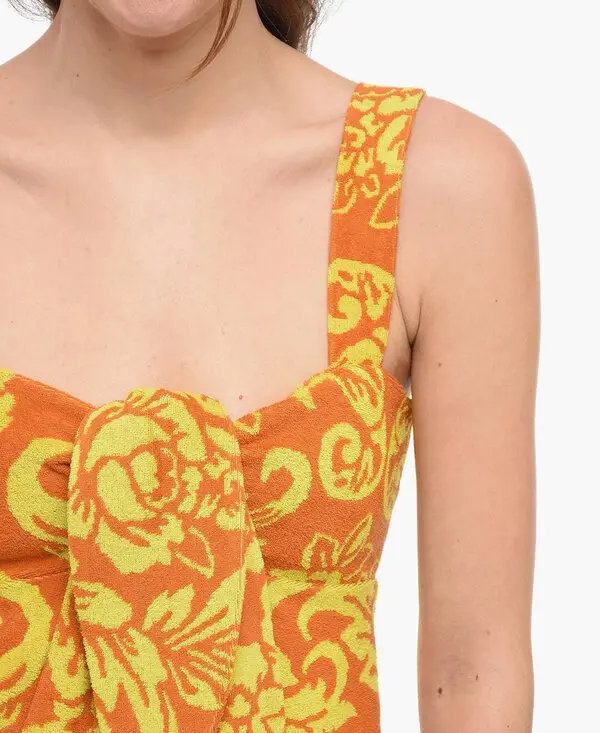 ALEMAIS Alby Floral-print Midi Dress