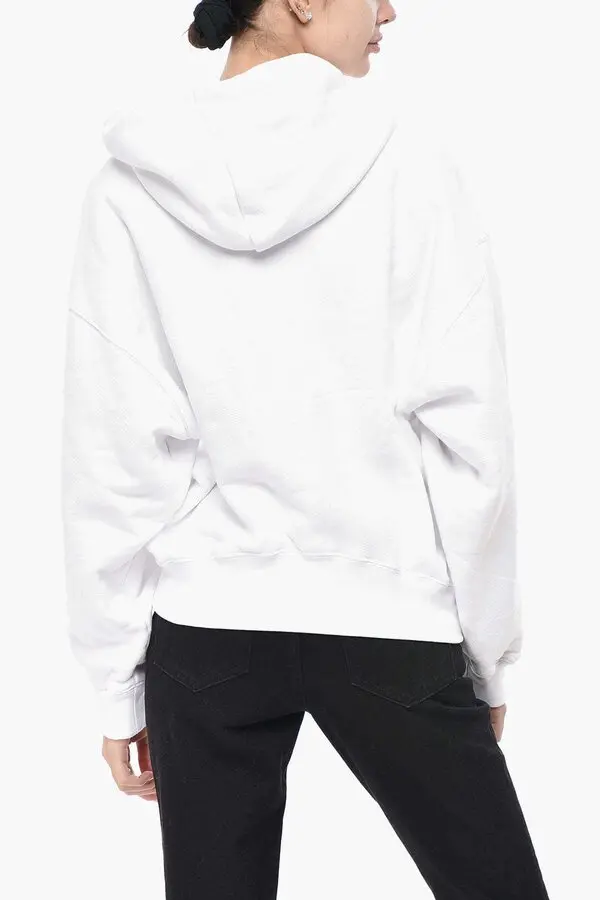 Off-White Slogan-print Drawstring Hoodie