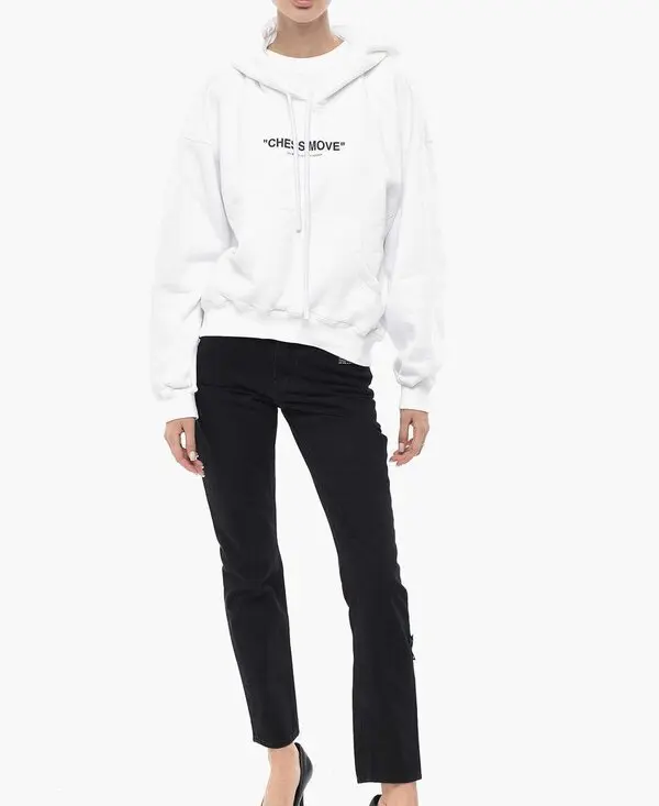 Off-White Slogan-print Drawstring Hoodie