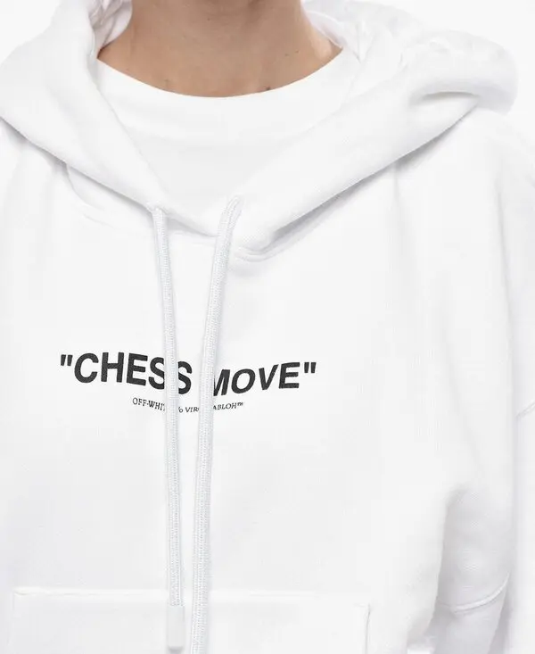 Off-White Slogan-print Drawstring Hoodie