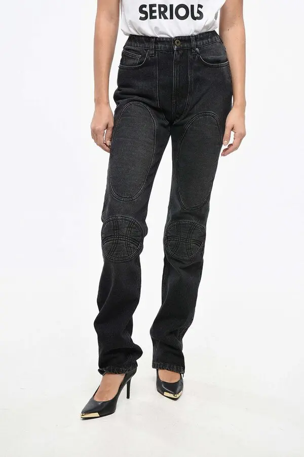 JEAN PAUL GAULTIER Lace-up Jeans - Black