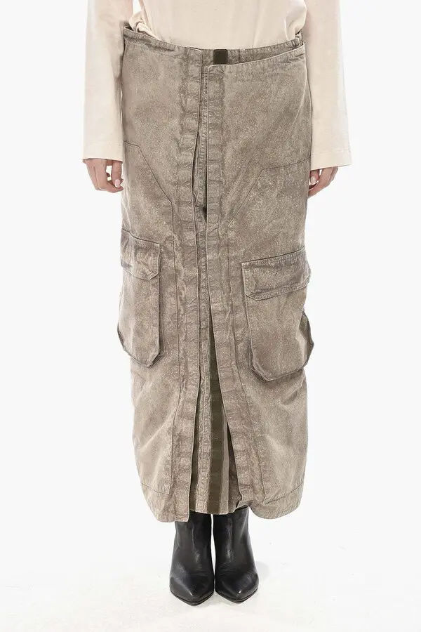 Y/project Maxi Cargo Denim Skirt