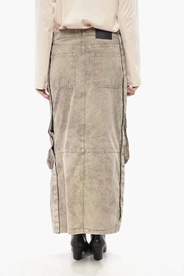 Y/project Maxi Cargo Denim Skirt