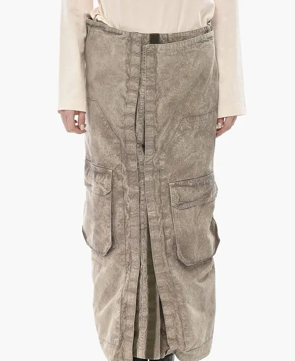 Y/project Maxi Cargo Denim Skirt
