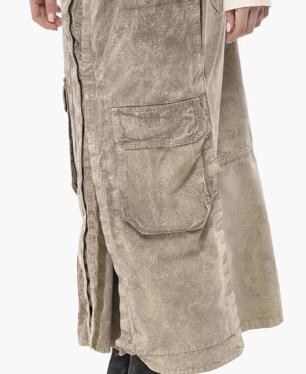 Y/project Maxi Cargo Denim Skirt