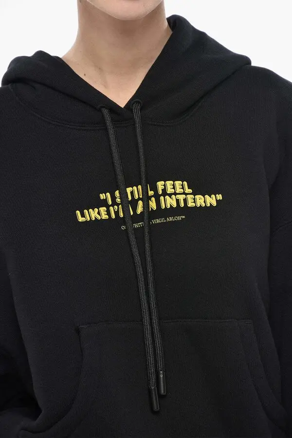 Off-White Slogan-print Cotton Hoodie