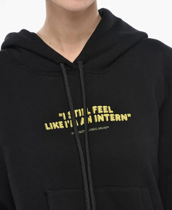 Off-White Slogan-print Cotton Hoodie