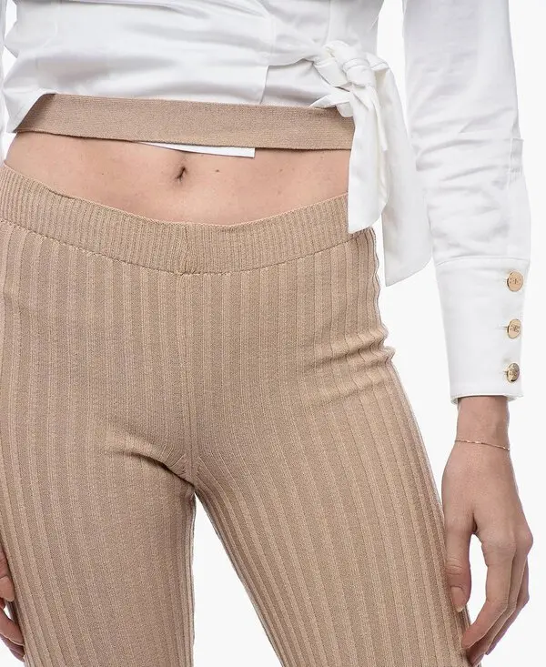 ANDREĀDAMO Cut-out Flared Pants