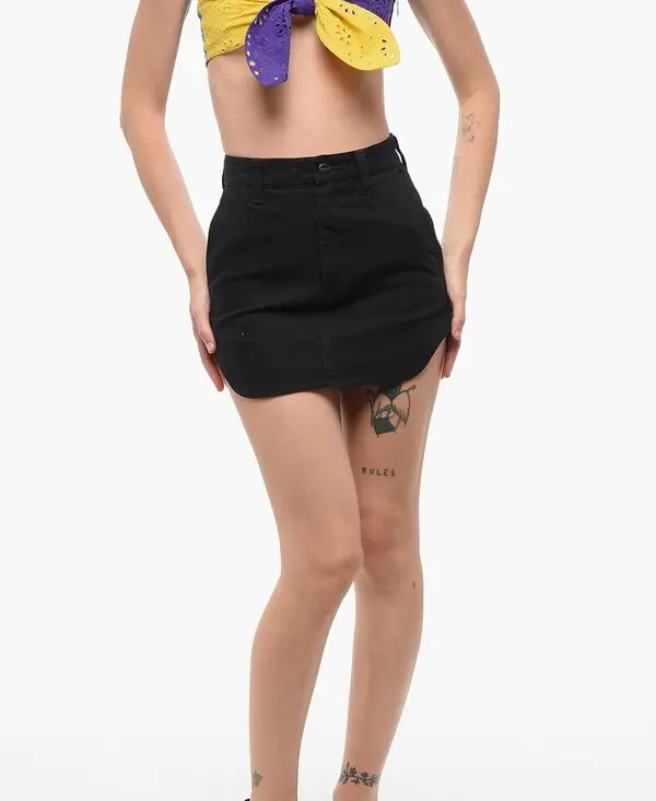 Carhartt Logo-patch Denim Mini Skirt