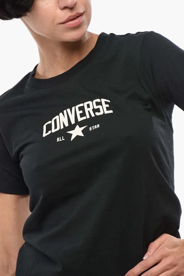 CONVERSE Logo-print Slim-fit T-shirt