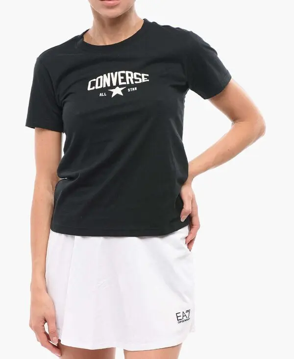 CONVERSE Logo-print Slim-fit T-shirt
