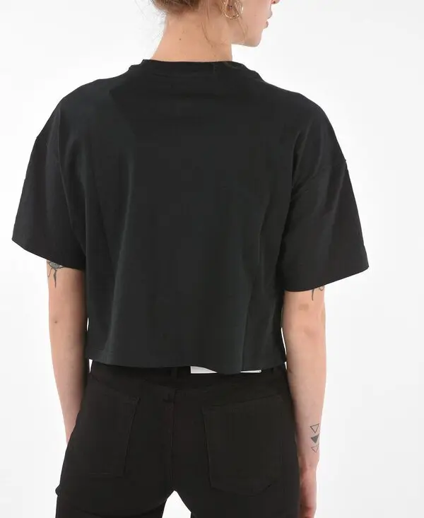 CONVERSE Logo-print Cropped T-shirt