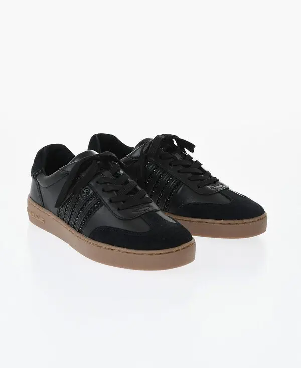 Michael Kors Scotty Jewel-embellished Low-top Sneakers