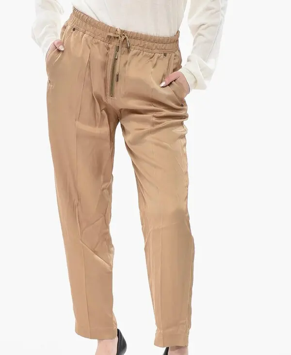True Royal Stella Elastic-waist Pants
