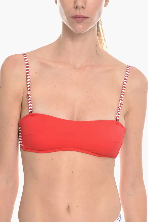 DIESEL® Striped-strap Bikini Top