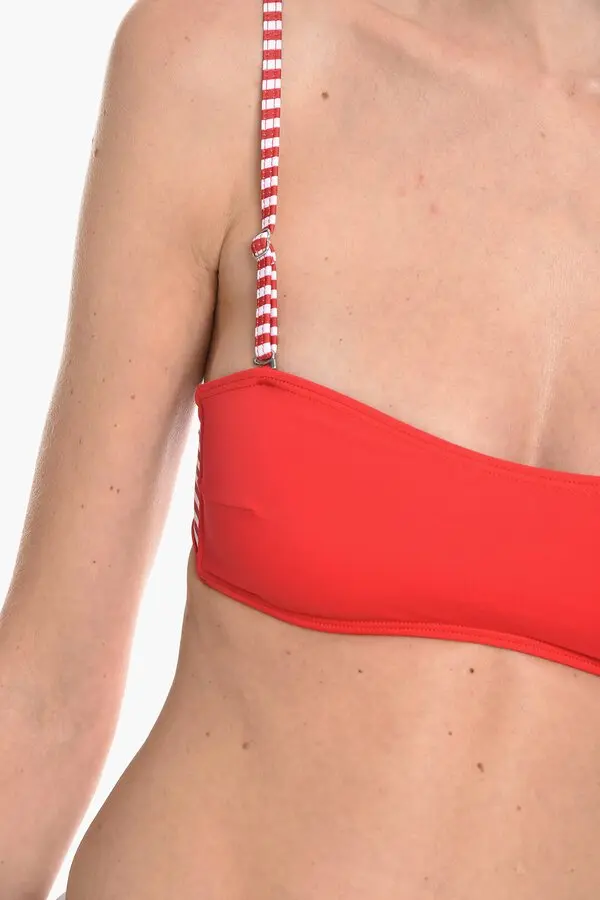 DIESEL® Striped-strap Bikini Top