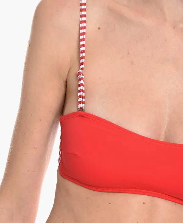 DIESEL® Striped-strap Bikini Top