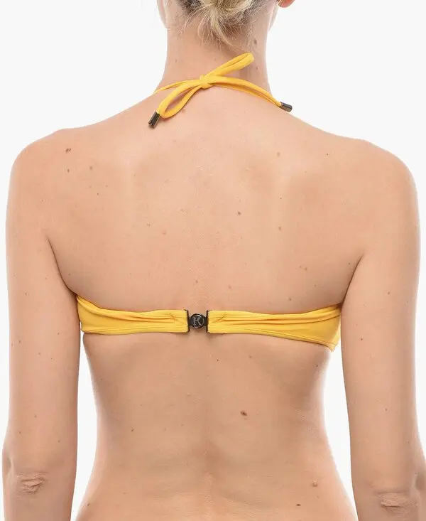 Karl Lagerfeld Logo-print Bandeau Bikini Top