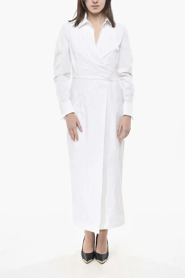 Max Mara Balzac Wrap Shirt Dress