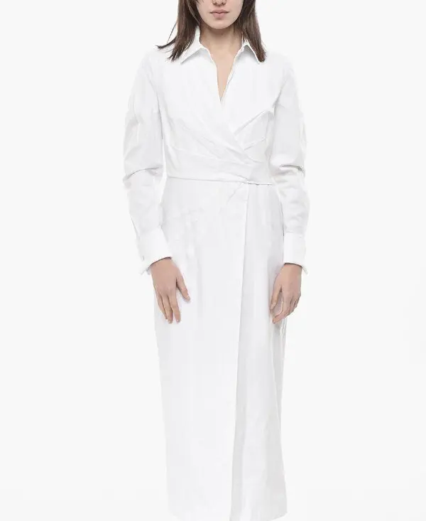Max Mara Balzac Wrap Shirt Dress
