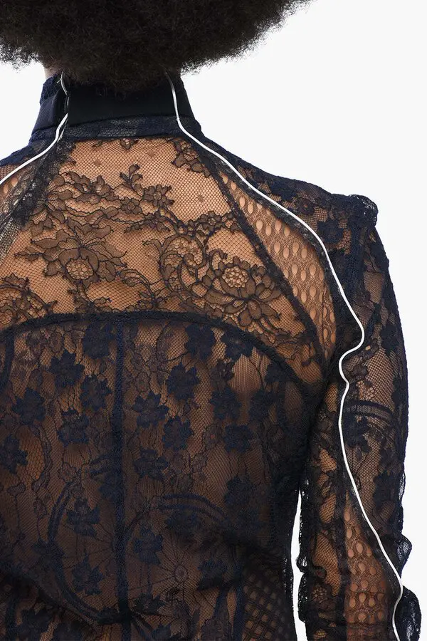 Off-White Flower Wheel Long Dress