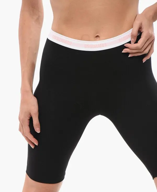 Dsquared2 Cycling Leggings With Logo Elastic