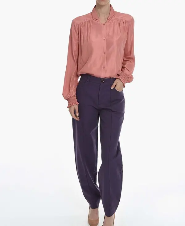 AERON Edge Decorative Button Trousers