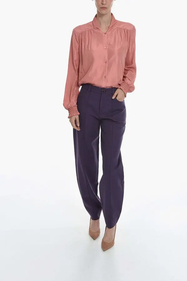 AERON Edge Decorative Button Trousers