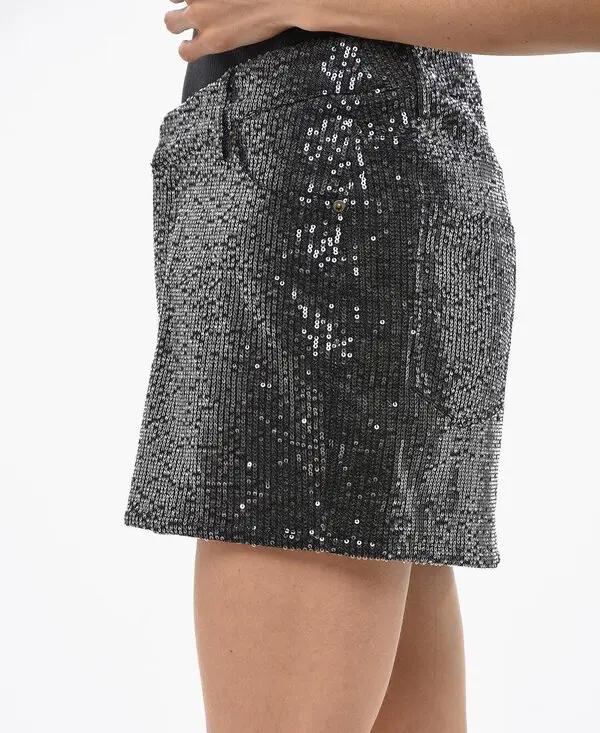 ROTATE BY BIRGER CHRISTENSEN Sequin Twill Mini Skirt