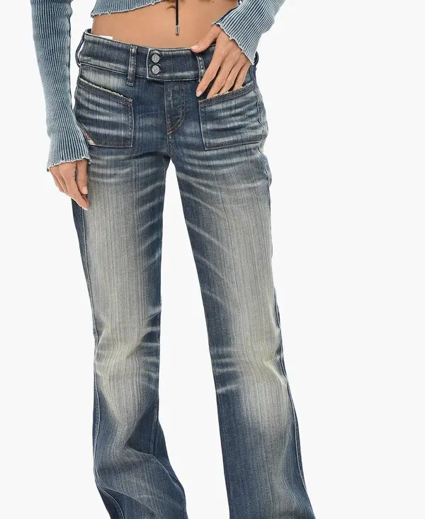 DIESEL® D-hush Low-rise Bootcut Jeans