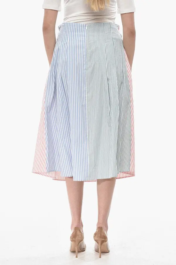 Woolrich Striped Midi Skirt