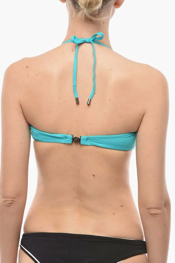 Karl Lagerfeld Logo-print Bikini Top