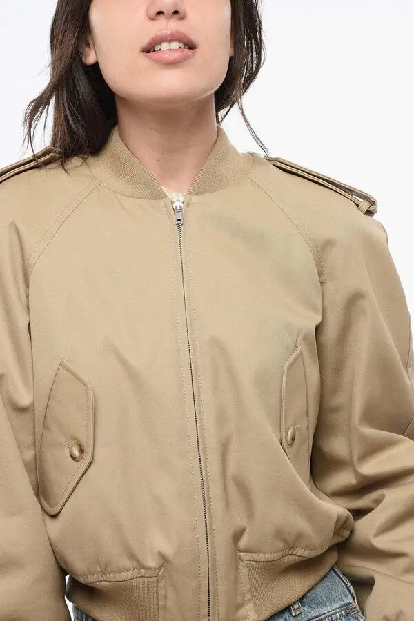 Moschino Cropped Two-pocket Bomber Jacket