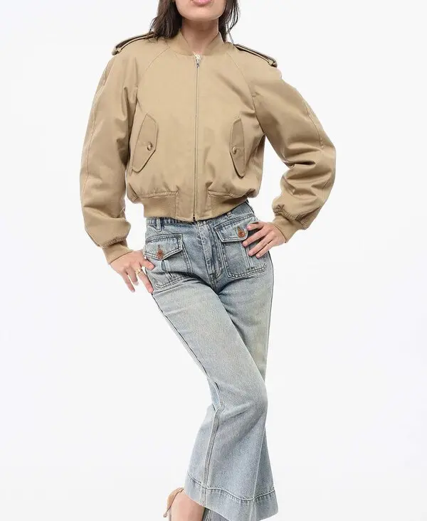 Moschino Cropped Two-pocket Bomber Jacket