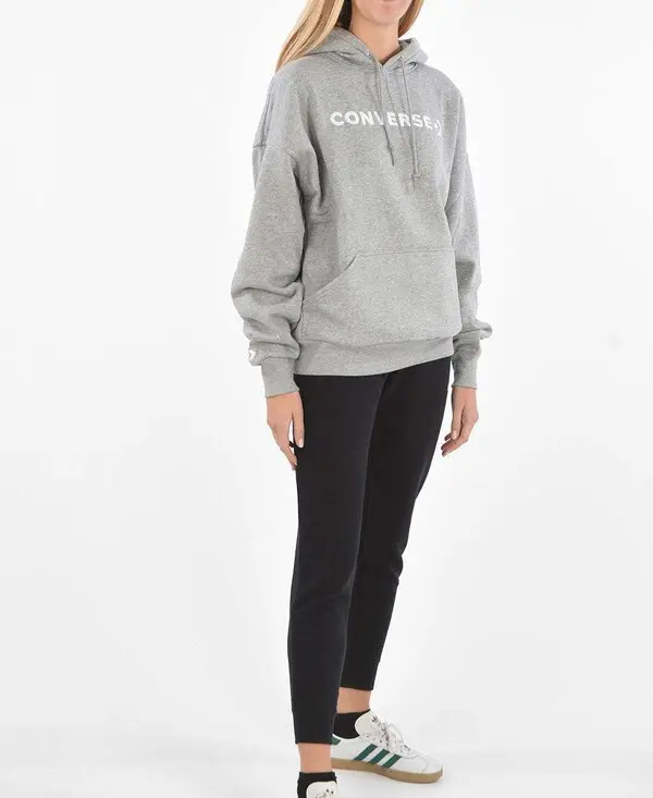 CONVERSE Embroidered Logo-print Hoodie