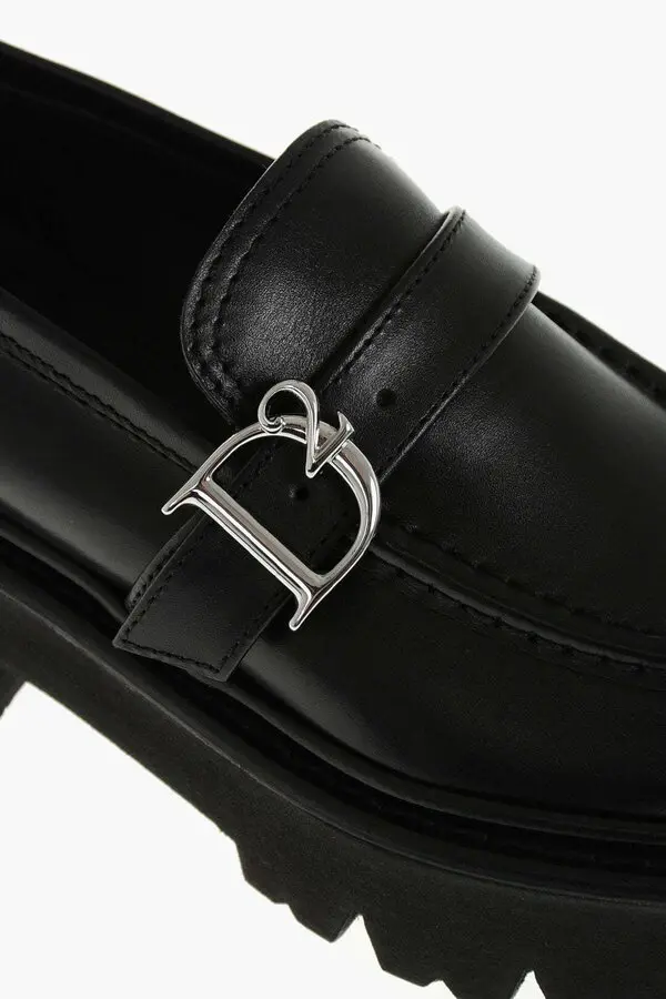 Dsquared2 Monogram-detail Flat Loafers