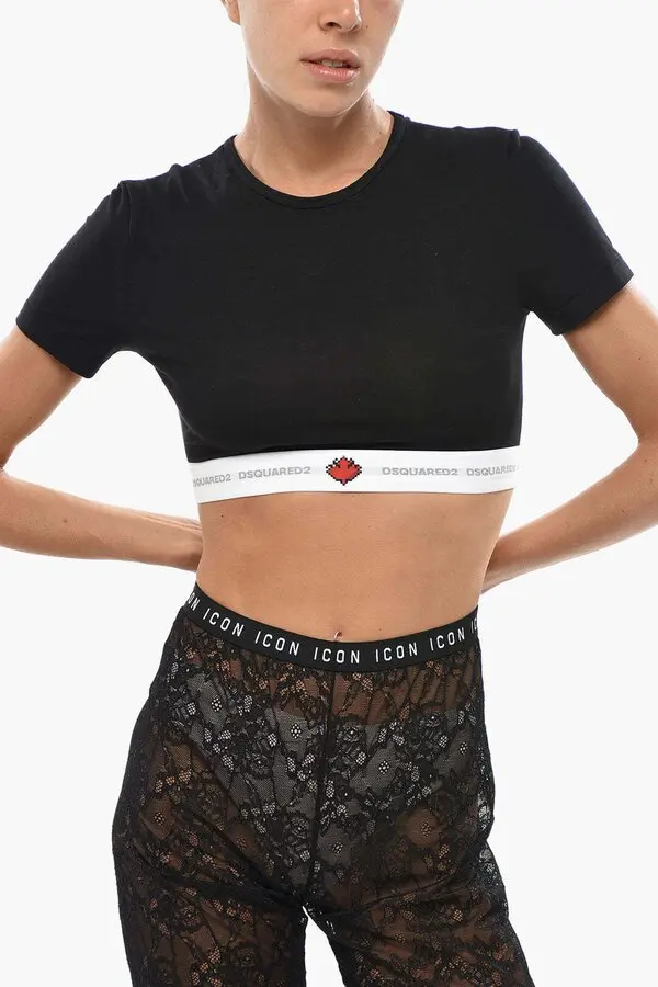 Dsquared2 Logo-lettering Crop Top