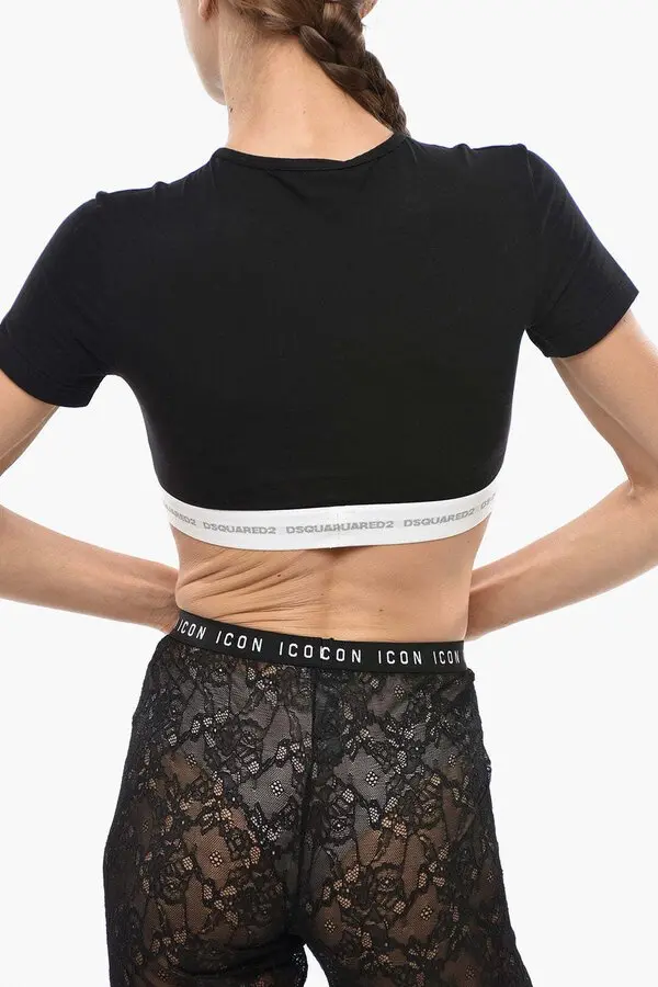 Dsquared2 Logo-lettering Crop Top