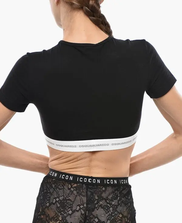Dsquared2 Logo-lettering Crop Top