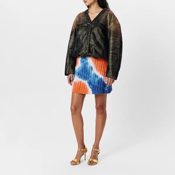 DIESEL® Tie-dye Cable Knit Mini Skirt