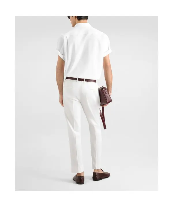 Dolce & Gabbana Hawaii Poplin Shirt With Cutwork