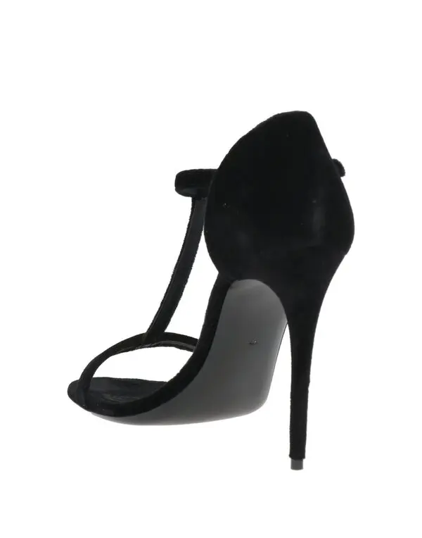 Dolce & Gabbana Velvet T-shaped High-heeled Sandals