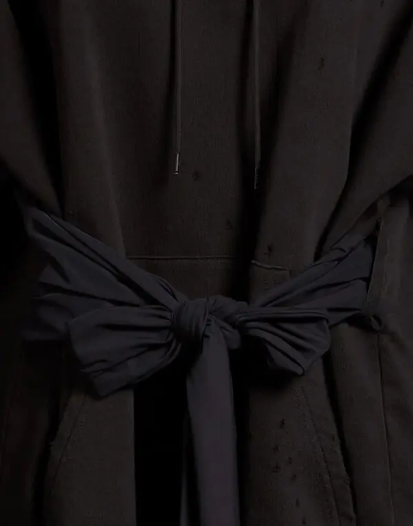 MAISON MARGIELA Solid-color Hooded Sweatshirt