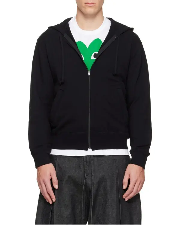 Play Comme Des Garcon Heart-patch Hoodie