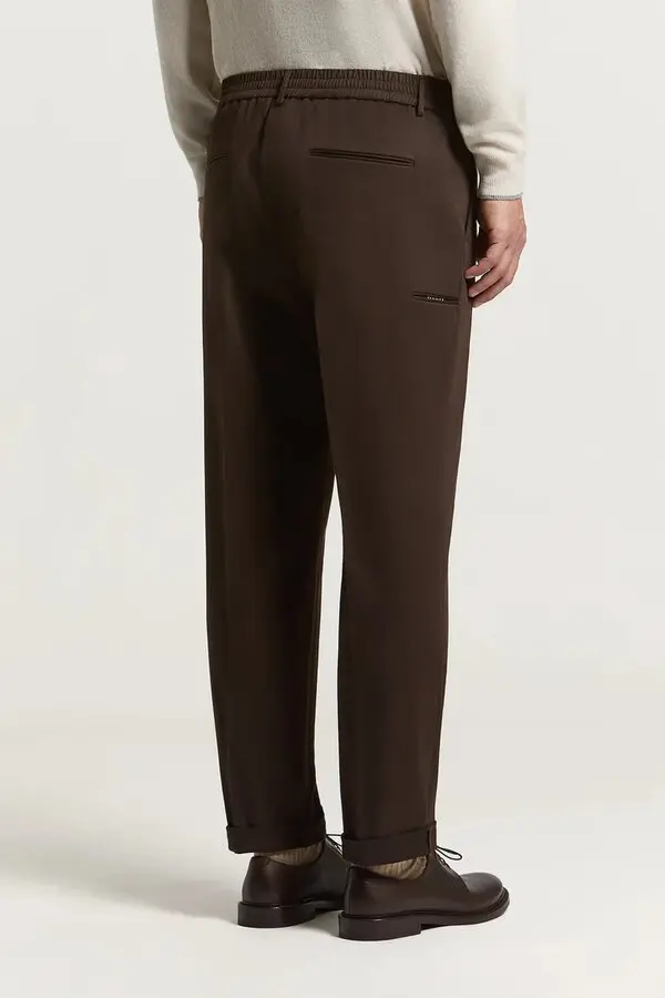 Peserico Elasticated-waistband Tailored Trousers
