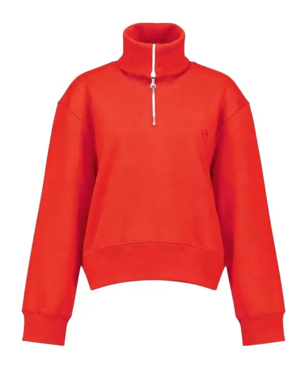 MARINE SERRE Half-zip Fleece Sweatshirt