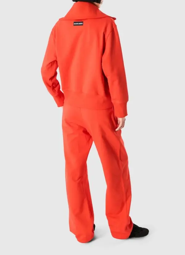 MARINE SERRE Half-zip Fleece Sweatshirt