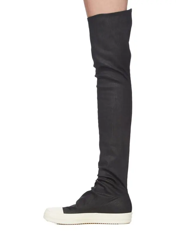 Rick Owens High Sock Denim Boots