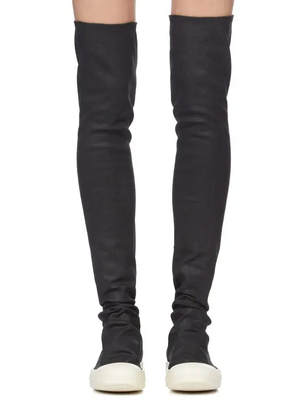 Rick Owens High Sock Denim Boots