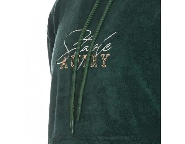 AUTRY Logo Embroidered Drawstring Hoodie